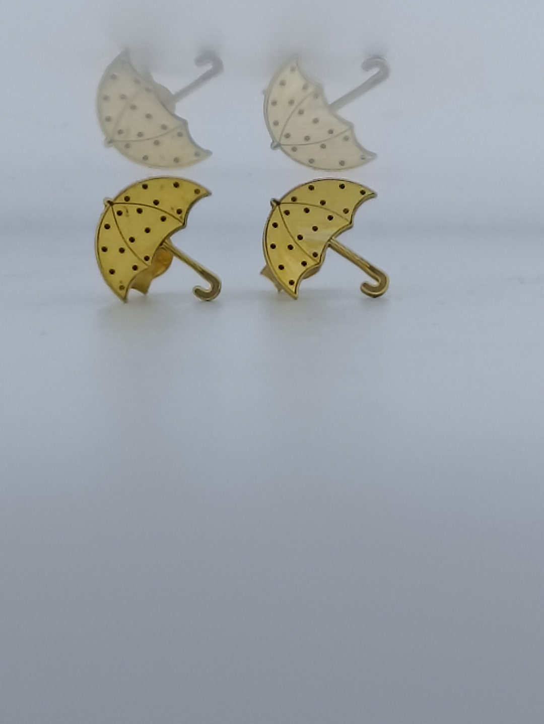 Silver Umbrella Stud Earrings , Dainty Umbrella Earrings , Simple Minimal Stud Earrings - Etsy