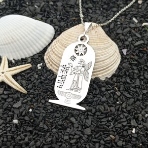 Sumerian Cuneiform Name Necklace, Custom Made Anunnaki Pendant, Ancient ...
