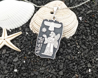Sumerian Cuneiform Name Necklace, Anunnaki Pendant, Ancient Sumerian ...