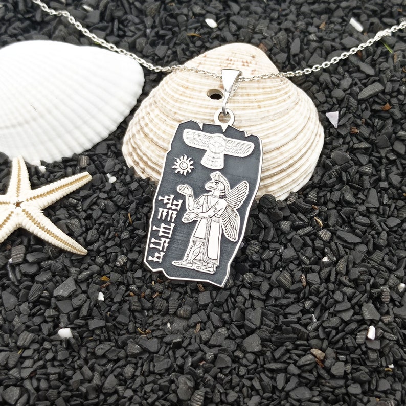 Sumerian Cuneiform Name Necklace, Custom Made Anunnaki Pendant, Ancient ...