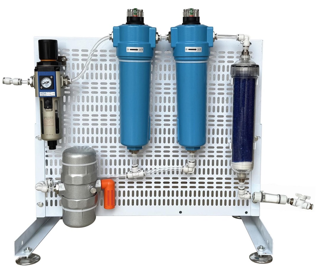 Industrial Air Compressor Filter System With Regulator for Dry and ...