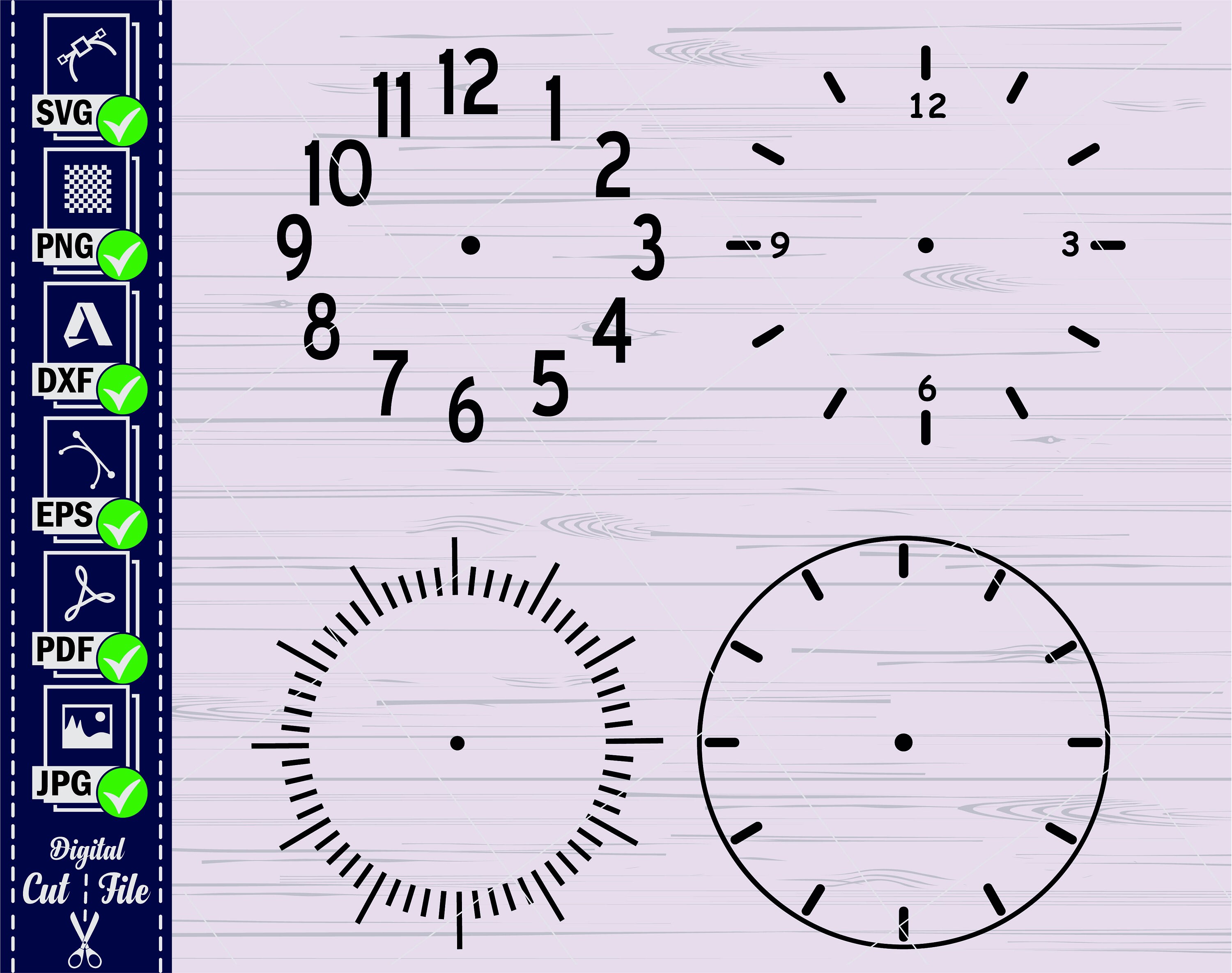 Clock Face SVG Clock Numbers SVG Clock Clipart SVG School - Etsy Canada