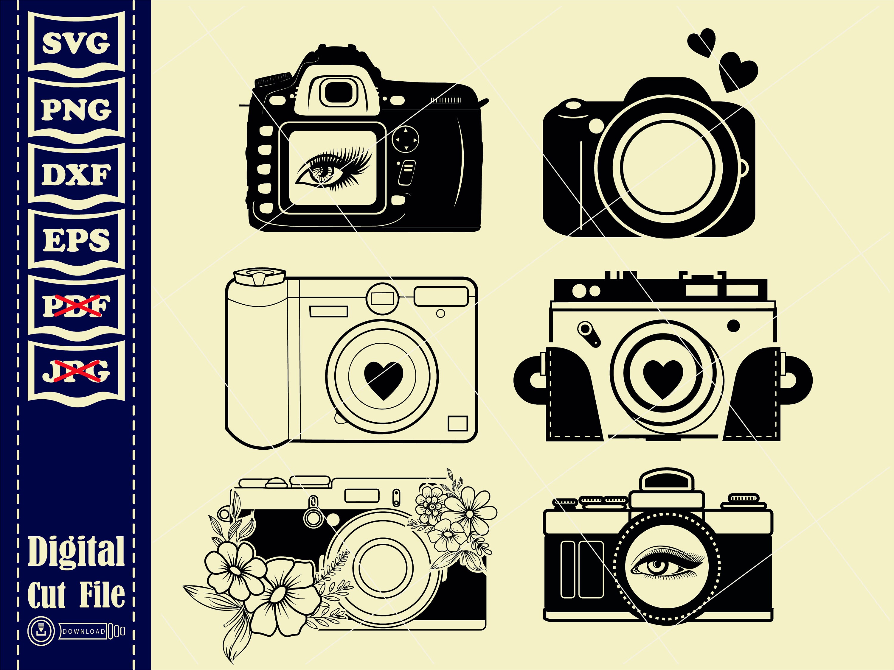 Camera SVG Floral Camera SVG Camera Svg Photography Camera - Etsy