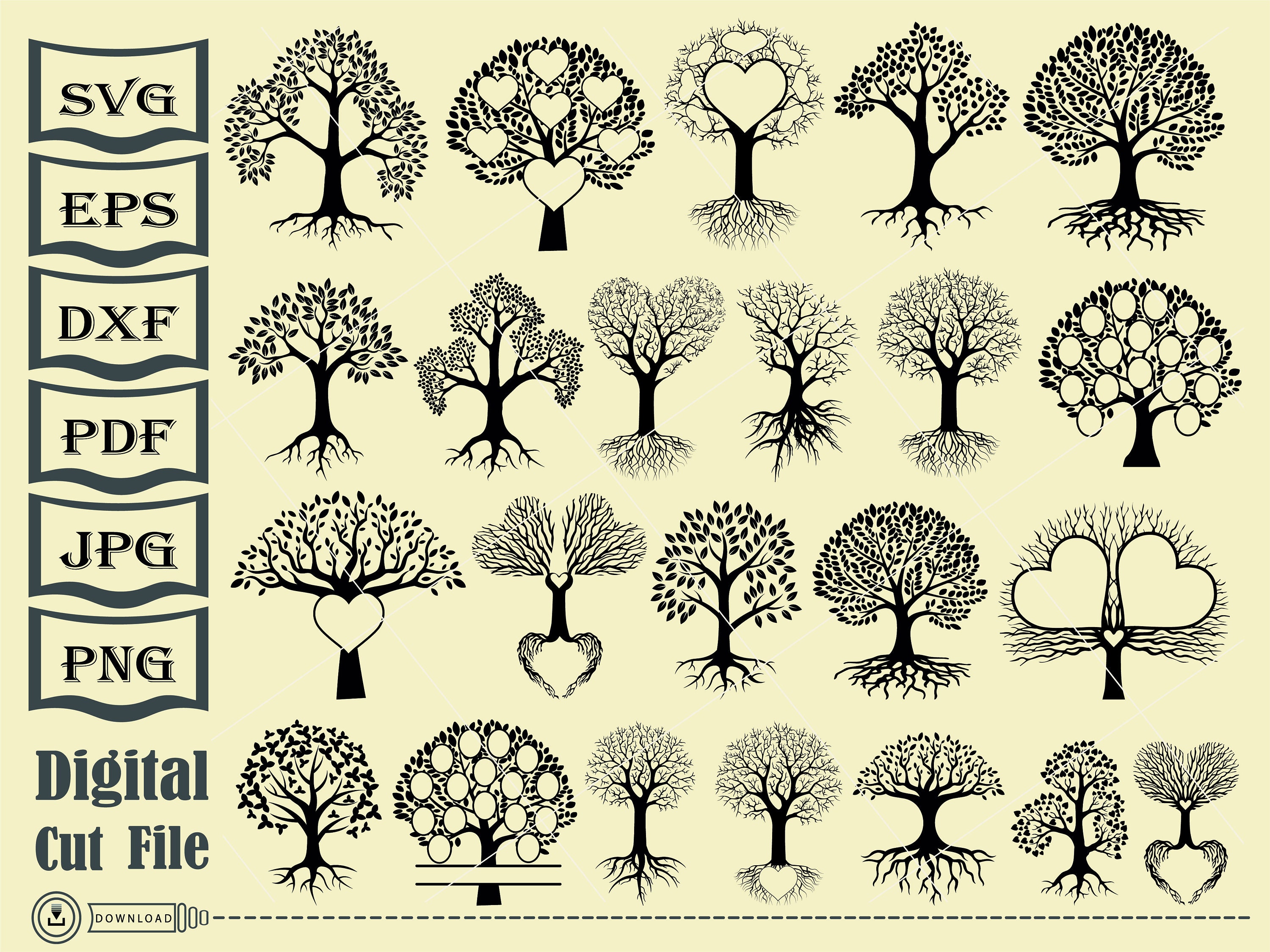 Tree Roots to Stream Svg - Etsy