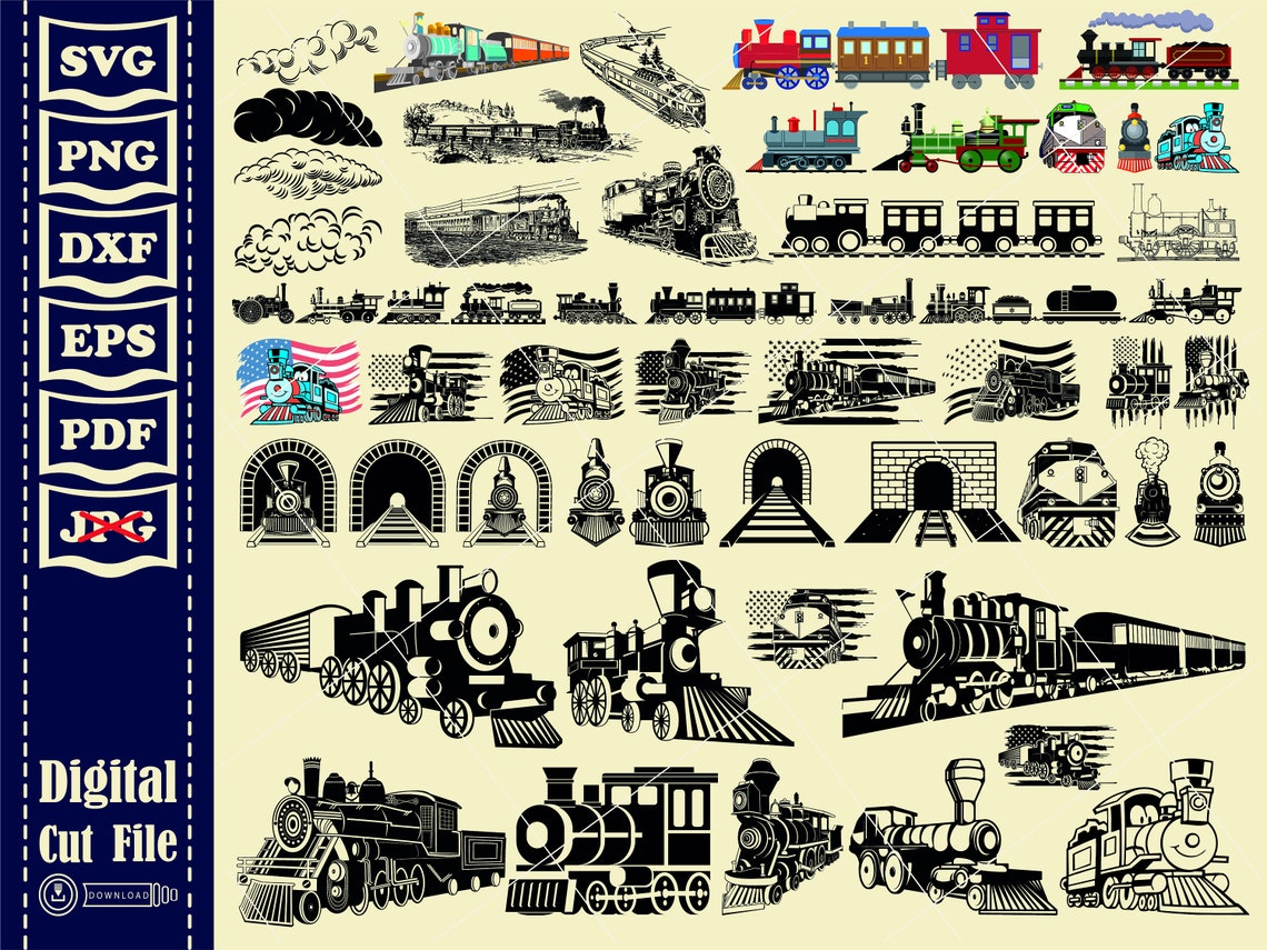 Train SVG Locomotive Svg US Train Svg Steam Engine SVG - Etsy Canada