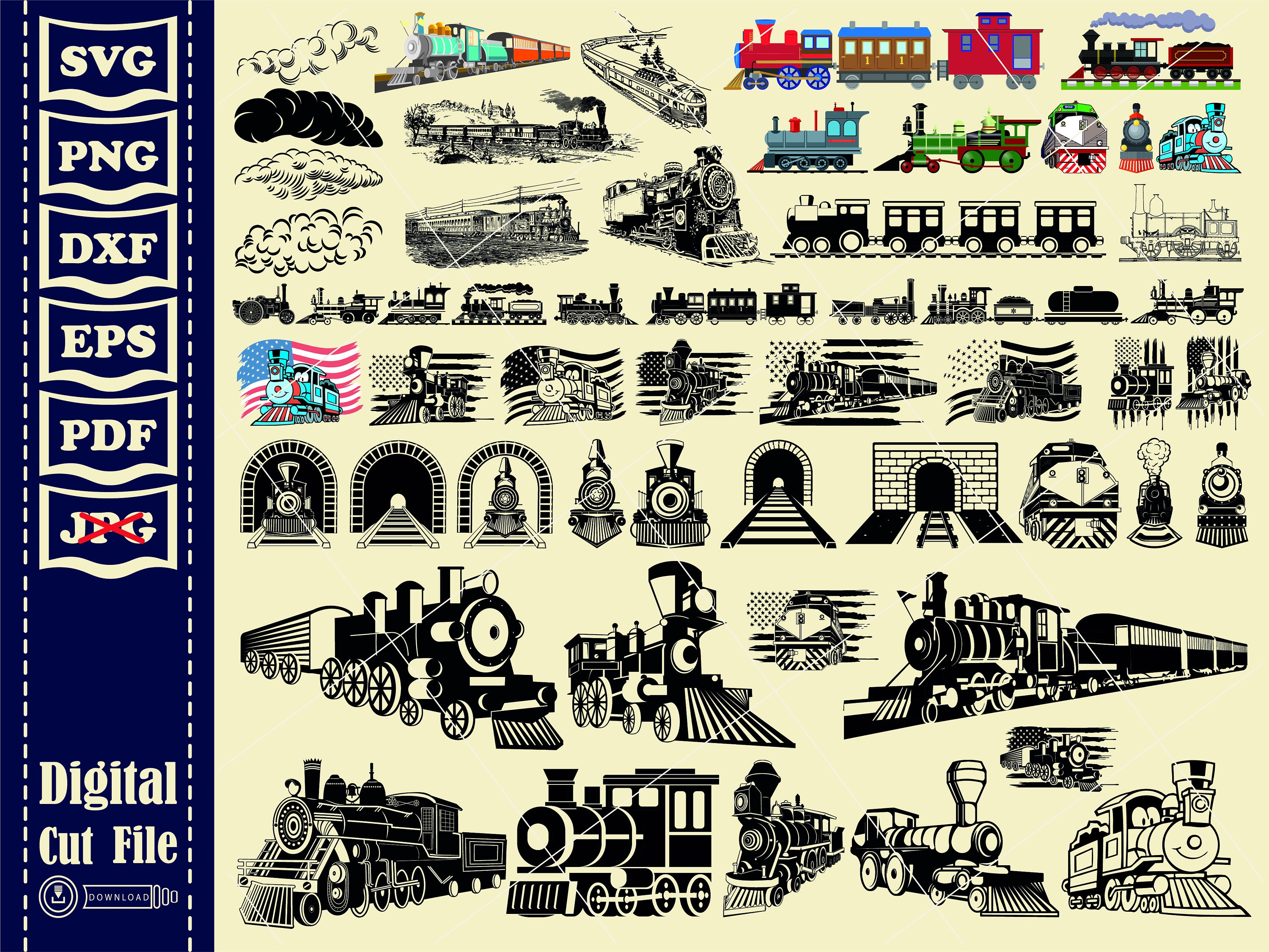 Train SVG Locomotive Svg US Train Svg Steam Engine SVG - Etsy Canada