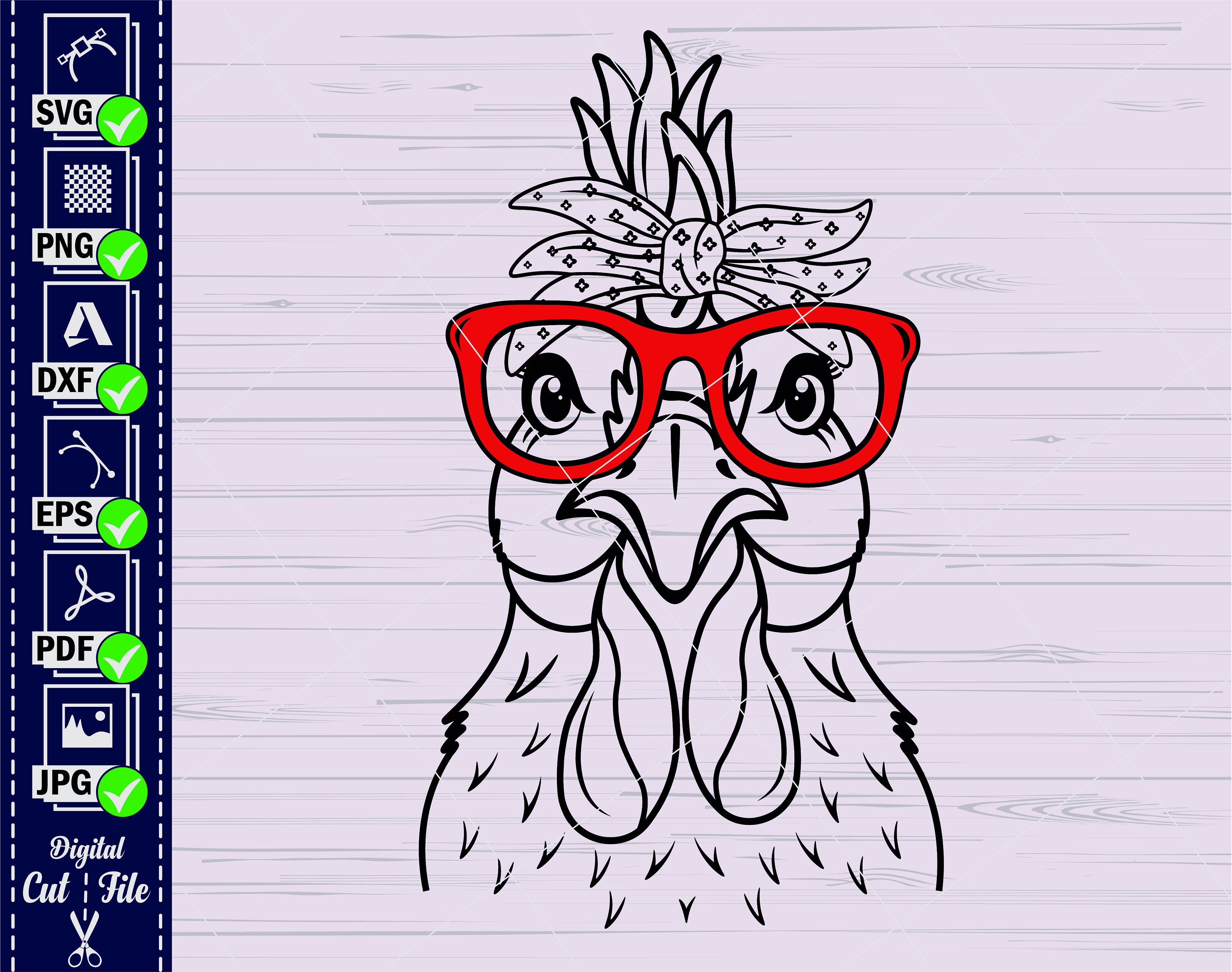 Chicken SVG File 4 Chicken SVG Cut File for Cricut Chicken - Etsy