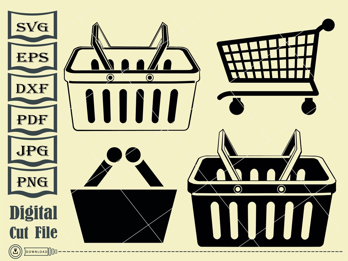 Shopping Cart Svg Shopping Woman Svg Handbag Svg Bag Svg - Etsy Canada