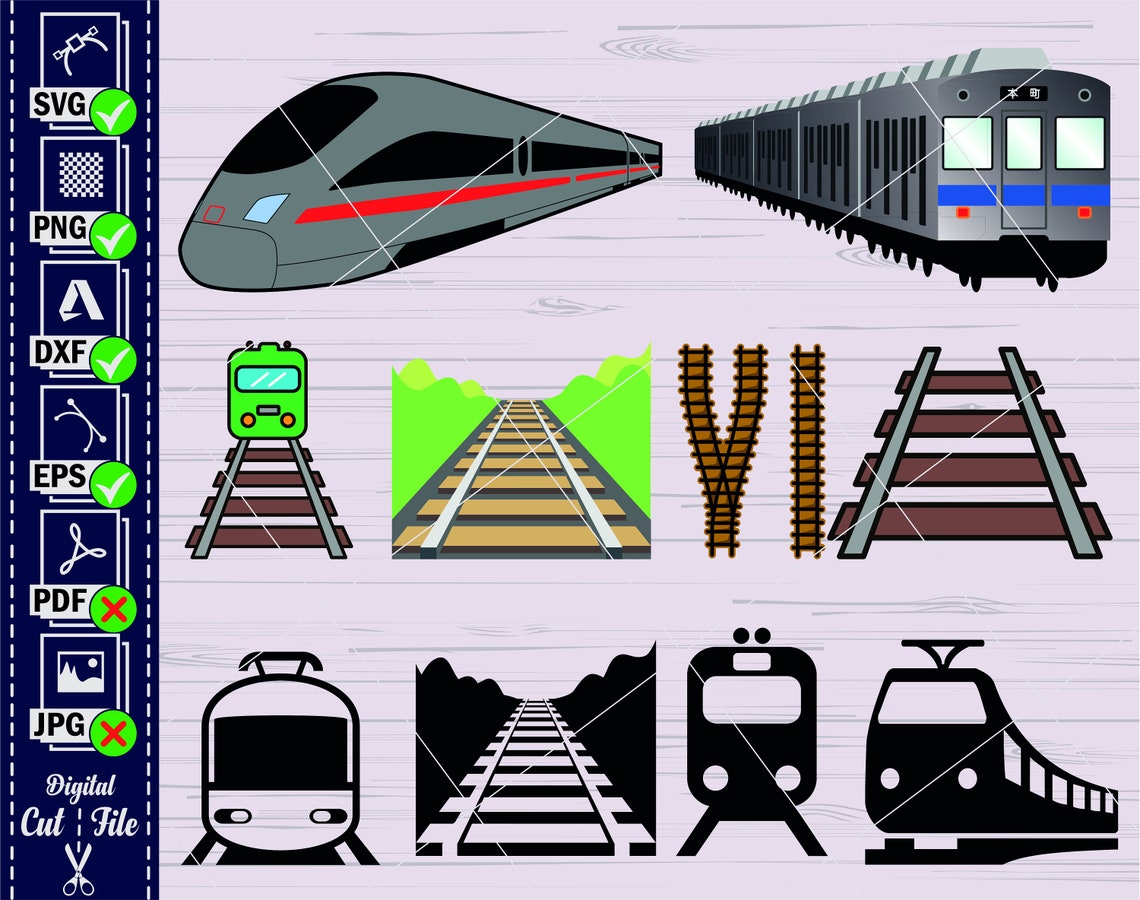 Train SVG Cut Files Kid Train Clipart Steam Train Clipart - Etsy