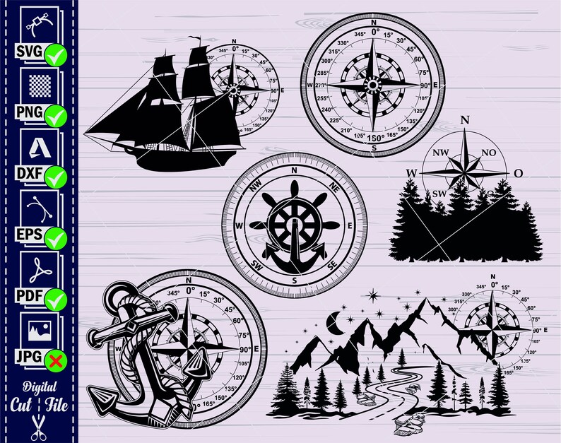 Compass SVG1 Mountain Compass Svg Camping Compass Svg - Etsy Australia