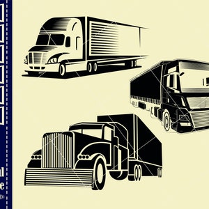 Truck Svg US Semi Truck Digital Downloads US Semi Truck Svg - Etsy