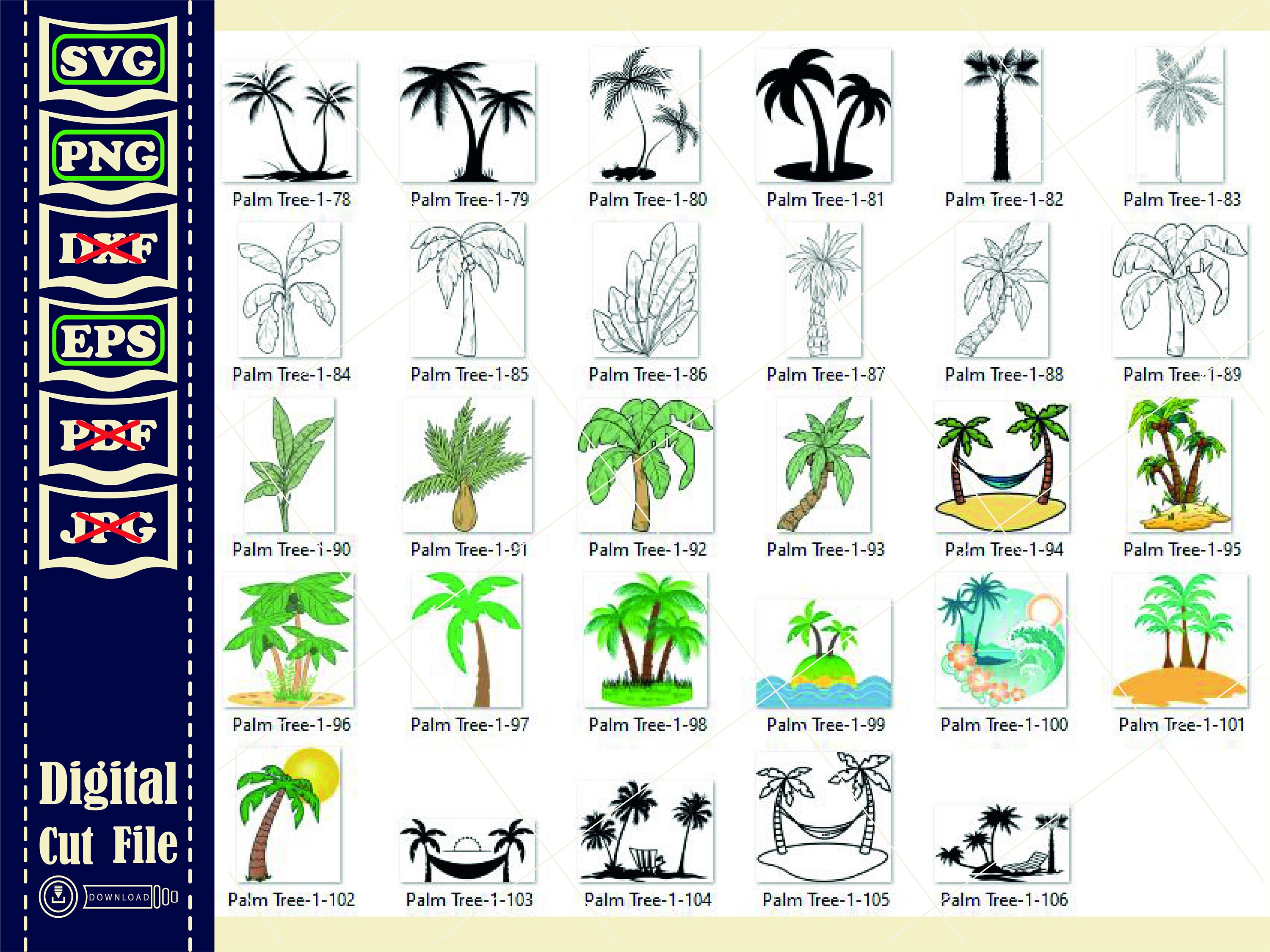 Palm Tree Svg 3 Sunset Svg Palm Beach Svg Palm Tree Sunset - Etsy