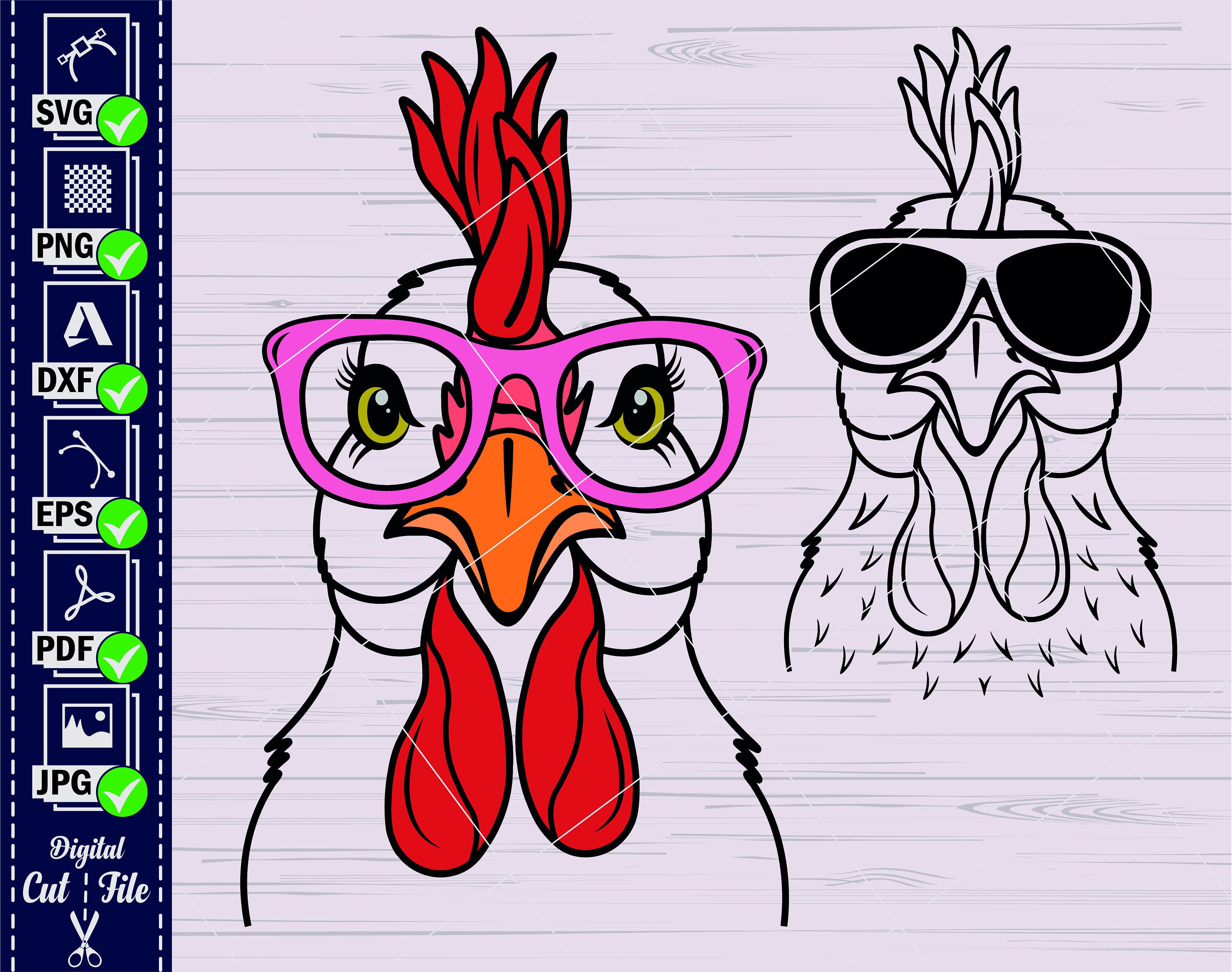 Chicken SVG File 4 Chicken SVG Cut File for Cricut Chicken - Etsy Australia