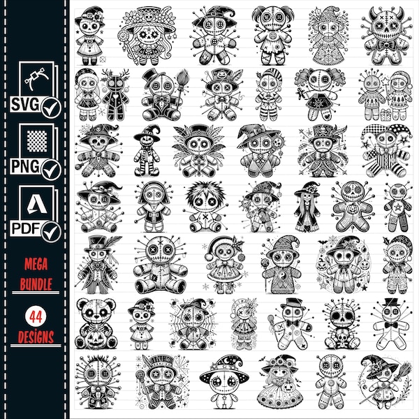 Voodoo Doll Svg - Etsy