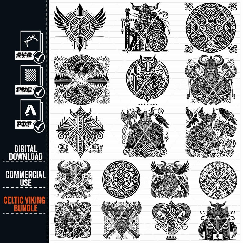 Celtic Viking SVG Bundle, Runes, Tree of Life (digital Download) - Etsy