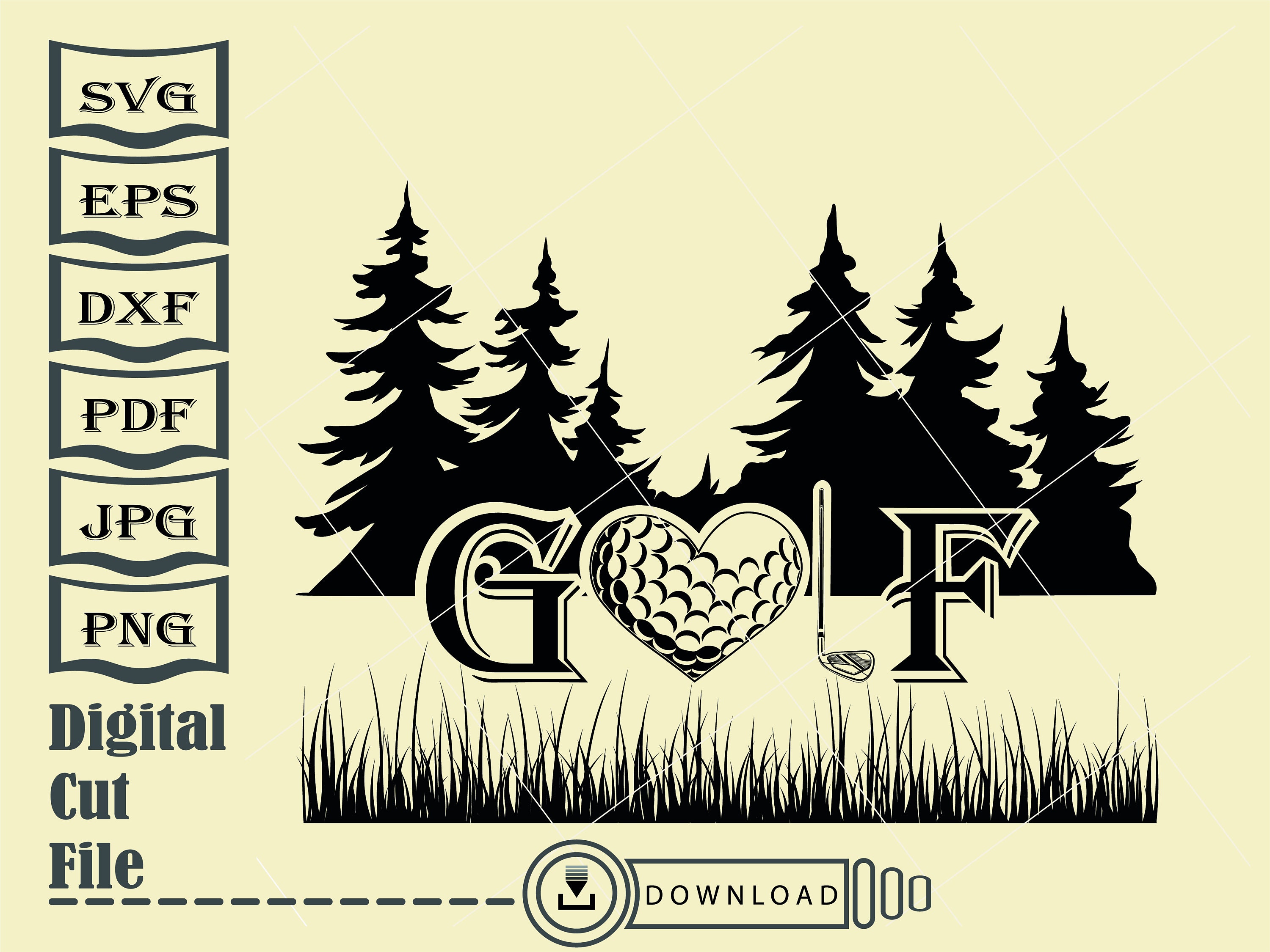 GOLF SVG Bundle 3 Golf Ball Svg Golf Club Svg Golf | Etsy UK