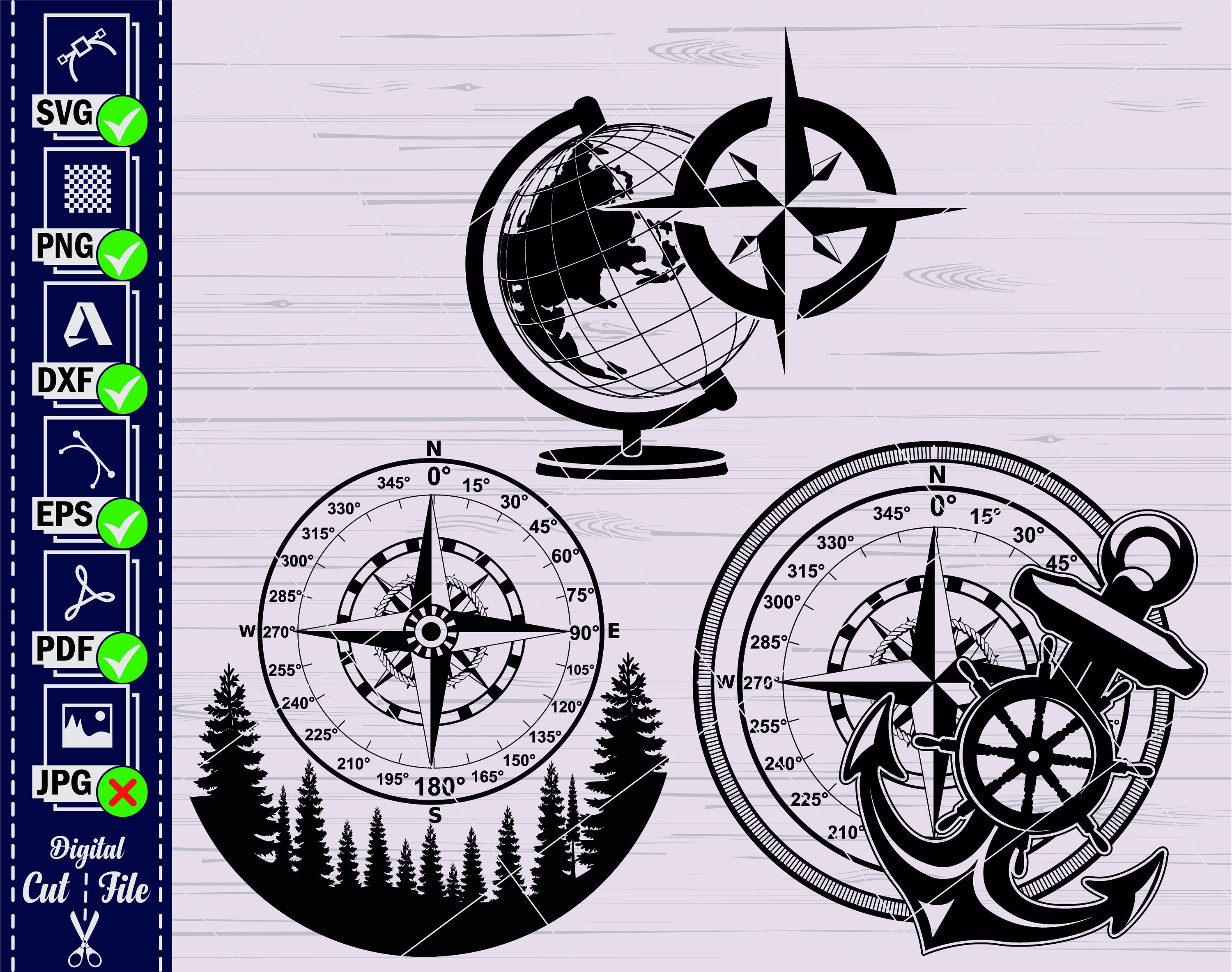 Compass SVG1 Mountain Compass Svg Camping Compass Svg - Etsy