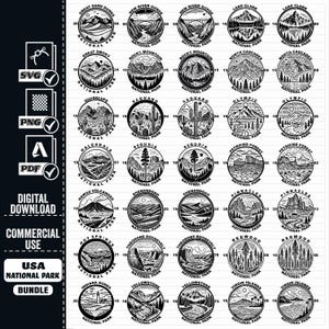 USA NATIONAL PARKS All 63*2, National Parks Cut Files, National Parks ...