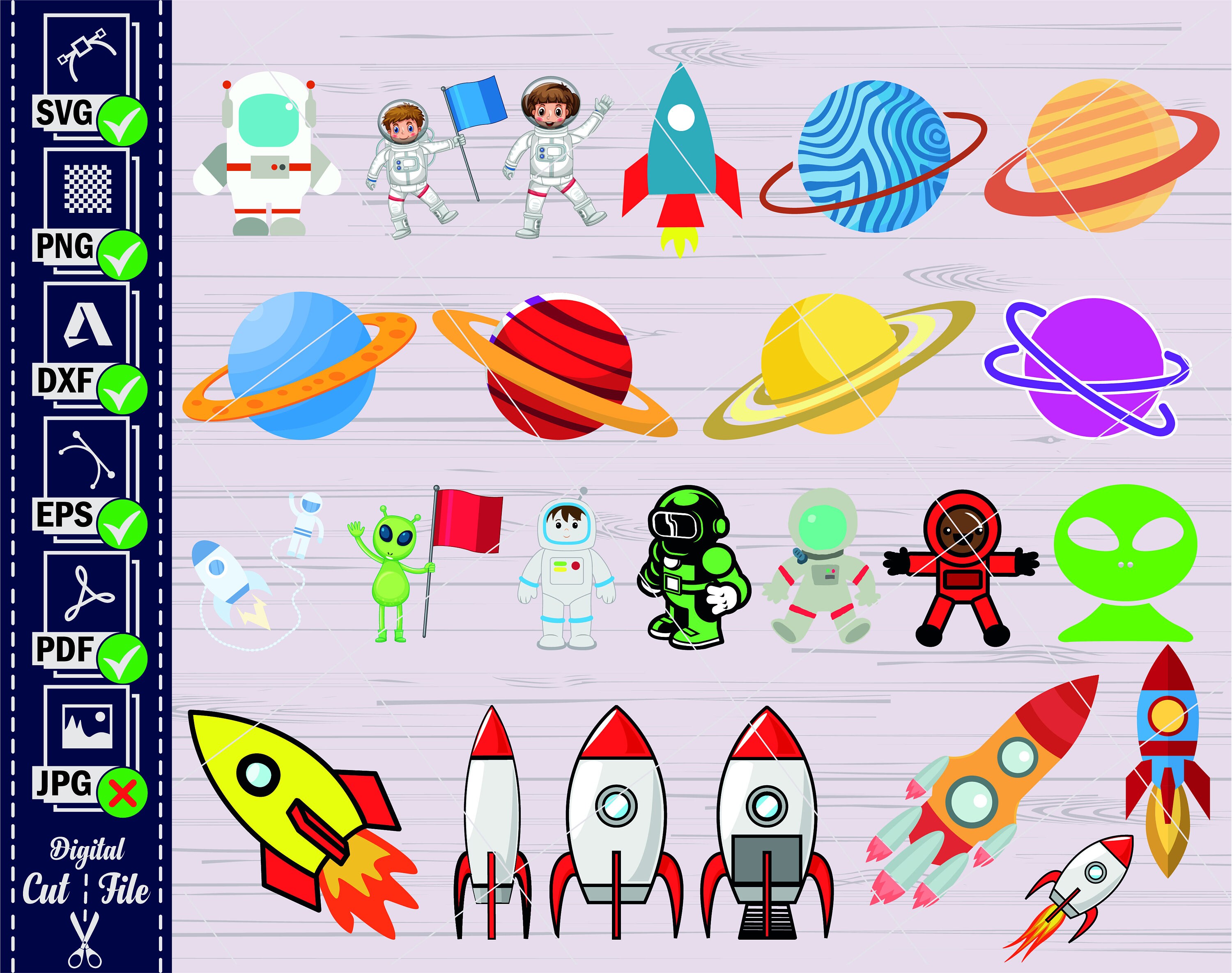 Space Rocket Launch SVG Galaxy Space SVG Bundles Rocketship - Etsy