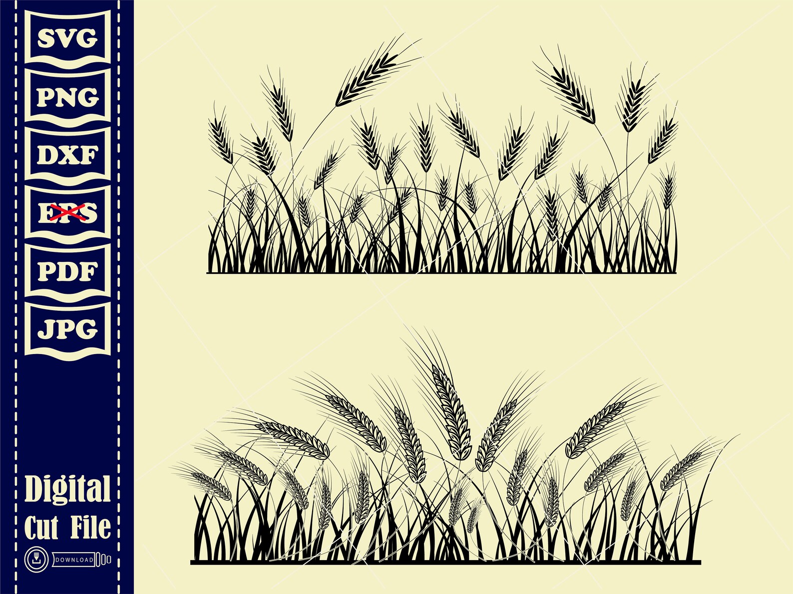 Wheat SVG Bundle Wheat Svg Grain Svg Wheat Clipart Wheat | Etsy