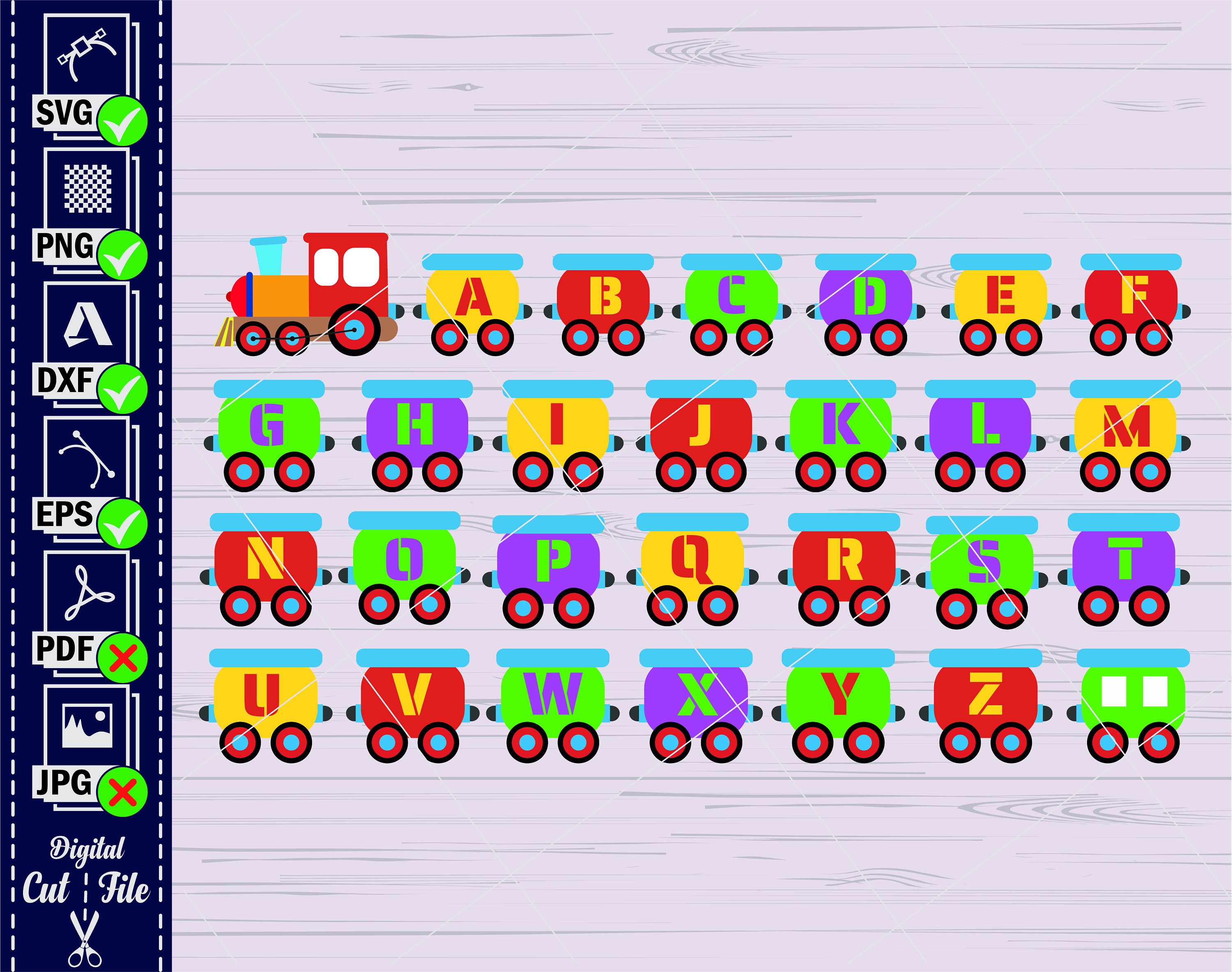 Train Alphabet SVG Train Font SVG Train Letters Cricut Cut - Etsy Canada