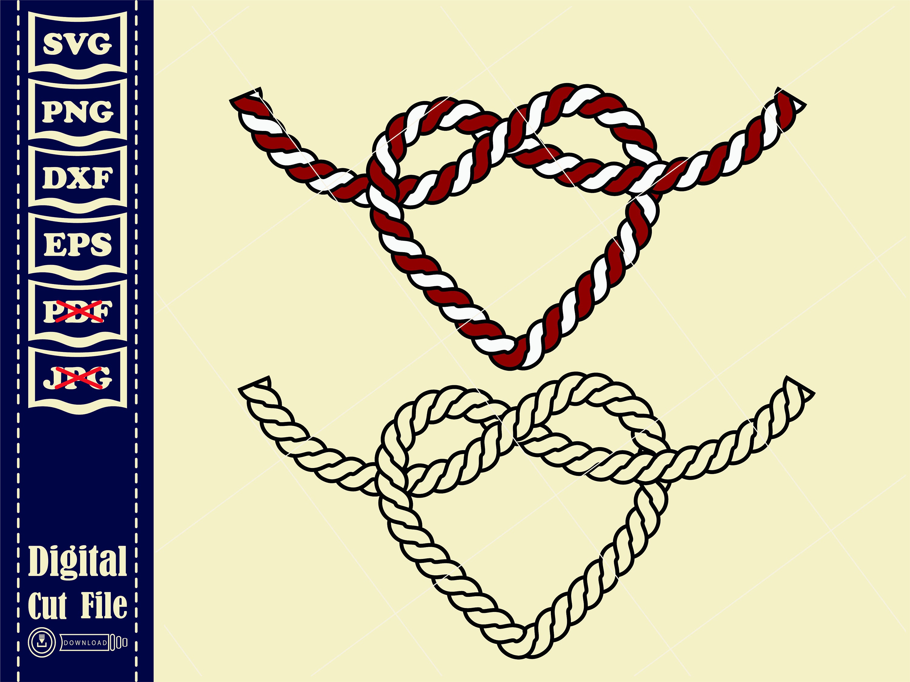 Rope SVG Bundle Nautical Knot Svg Rope Dxf Rope Png Rope | Etsy Australia