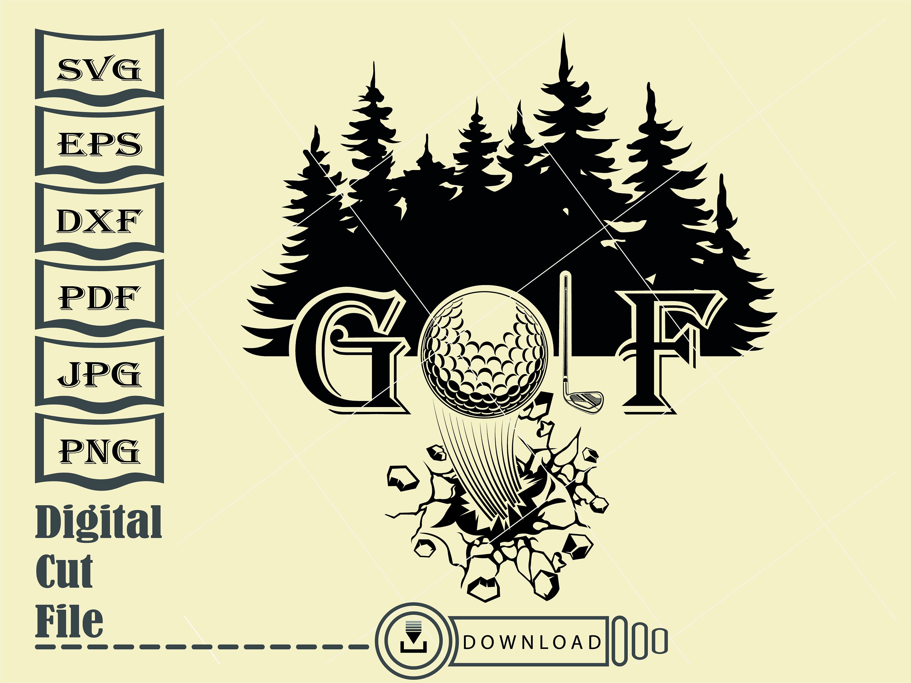 GOLF SVG Bundle 3 Golf Ball Svg Golf Club Svg Golf - Etsy UK
