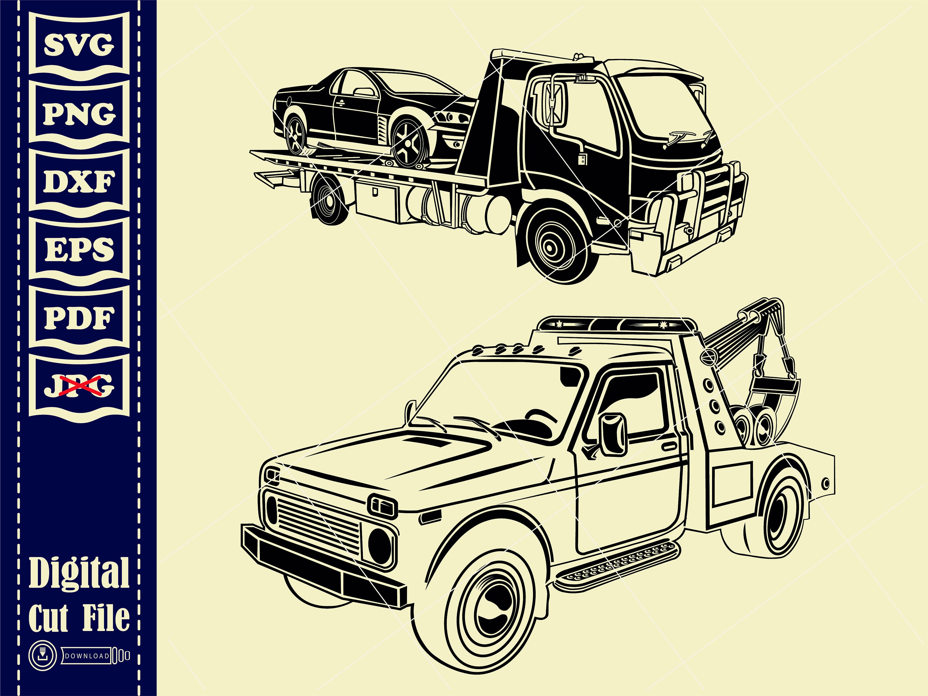 US Towing Truck Svg. Tow Life Svg. Wrecker Svg. Tow Truck Png. - Etsy ...