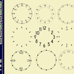 Clock Face SVG Clock Numbers SVG Clock SVG School Clock | Etsy