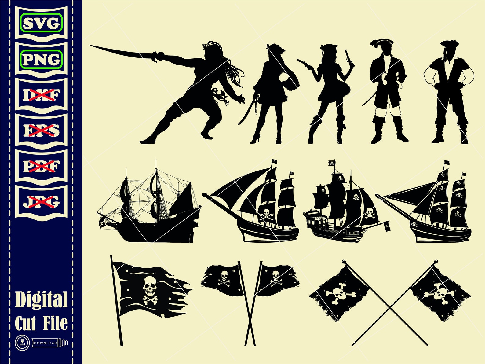 Pirate SVG Pirate SVG Bundle Pirate Cut Files Pirate - Etsy