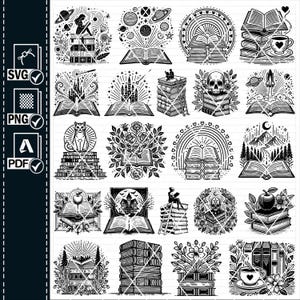 BOOKS SVG, #2, Books Lover Bundle SVG, Love to Read Svg, Library Svg ...
