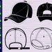Baseball Cap SVG Cut Files, Clipart Vector Design (digital Download) - Etsy