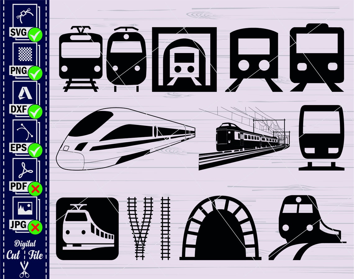 Train SVG Cut Files Kid Train Clipart Steam Train Clipart - Etsy