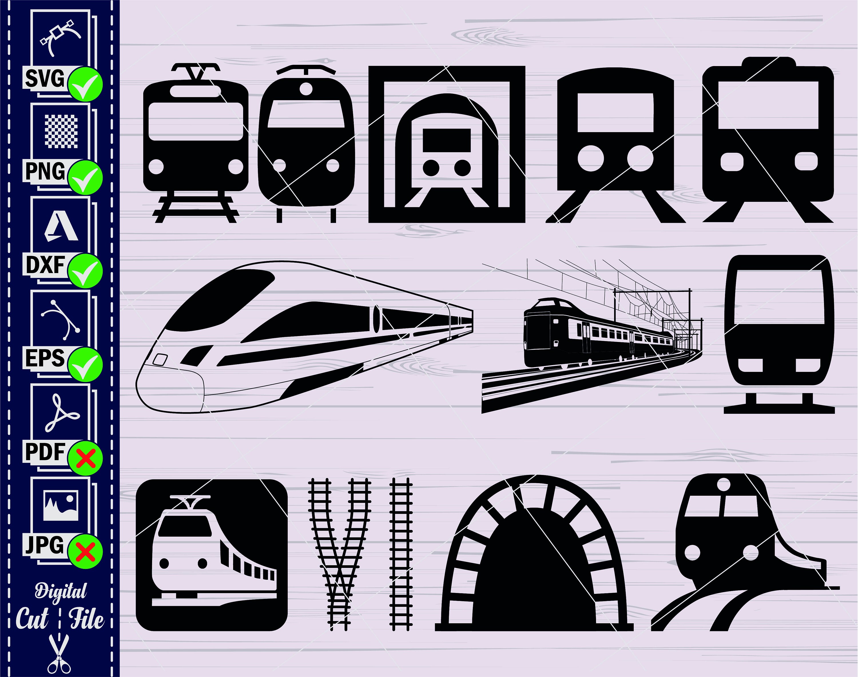 Train SVG Cut Files Kid Train Clipart Steam Train Clipart - Etsy