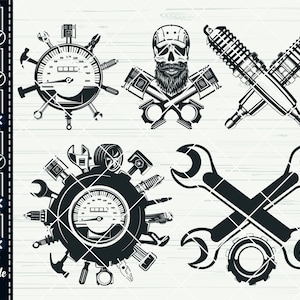 Mechanic Tools SVG Bundle, Garage Car Repair Designs (digital Download ...