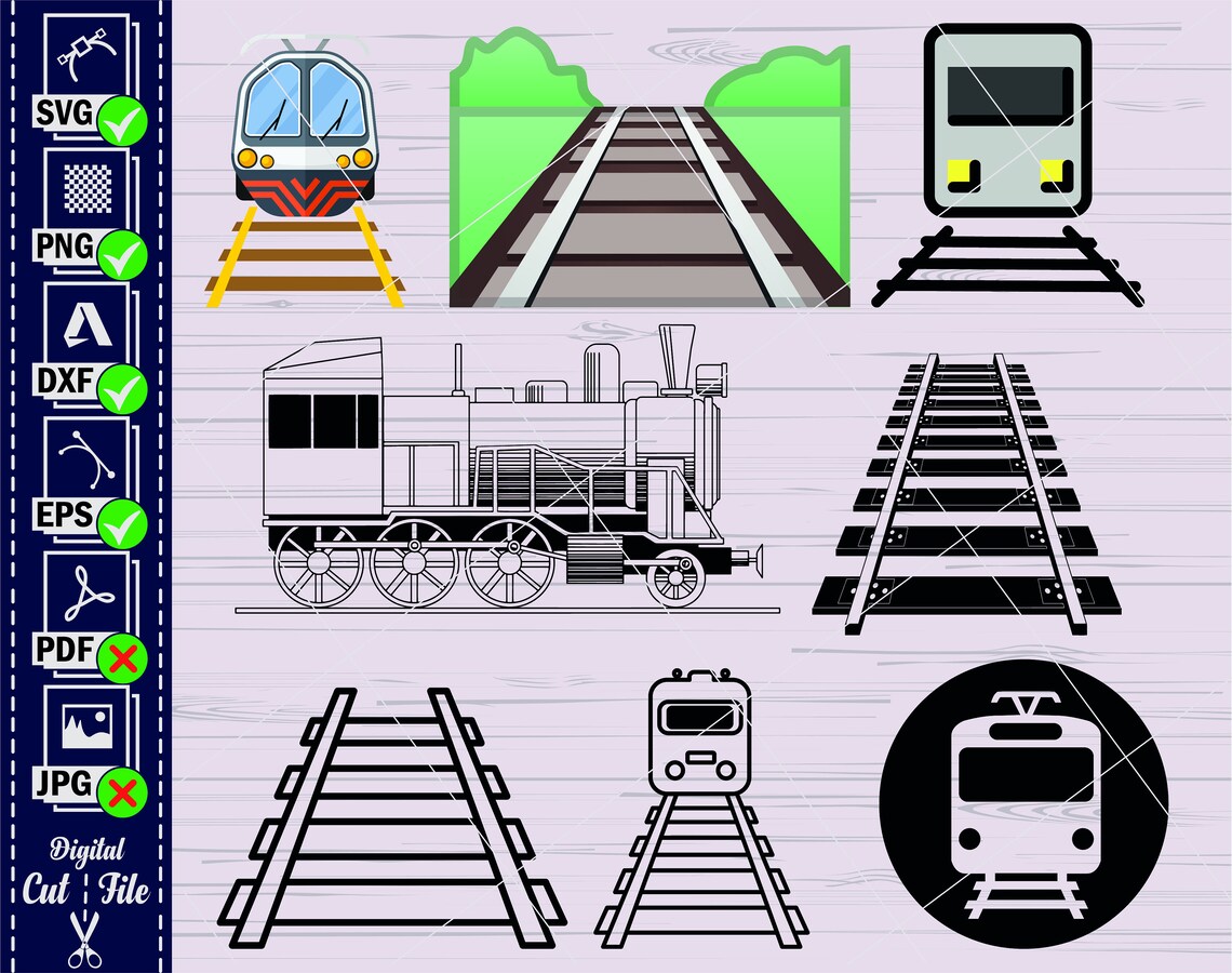 Train SVG Cut Files Kid Train Clipart Steam Train Clipart - Etsy