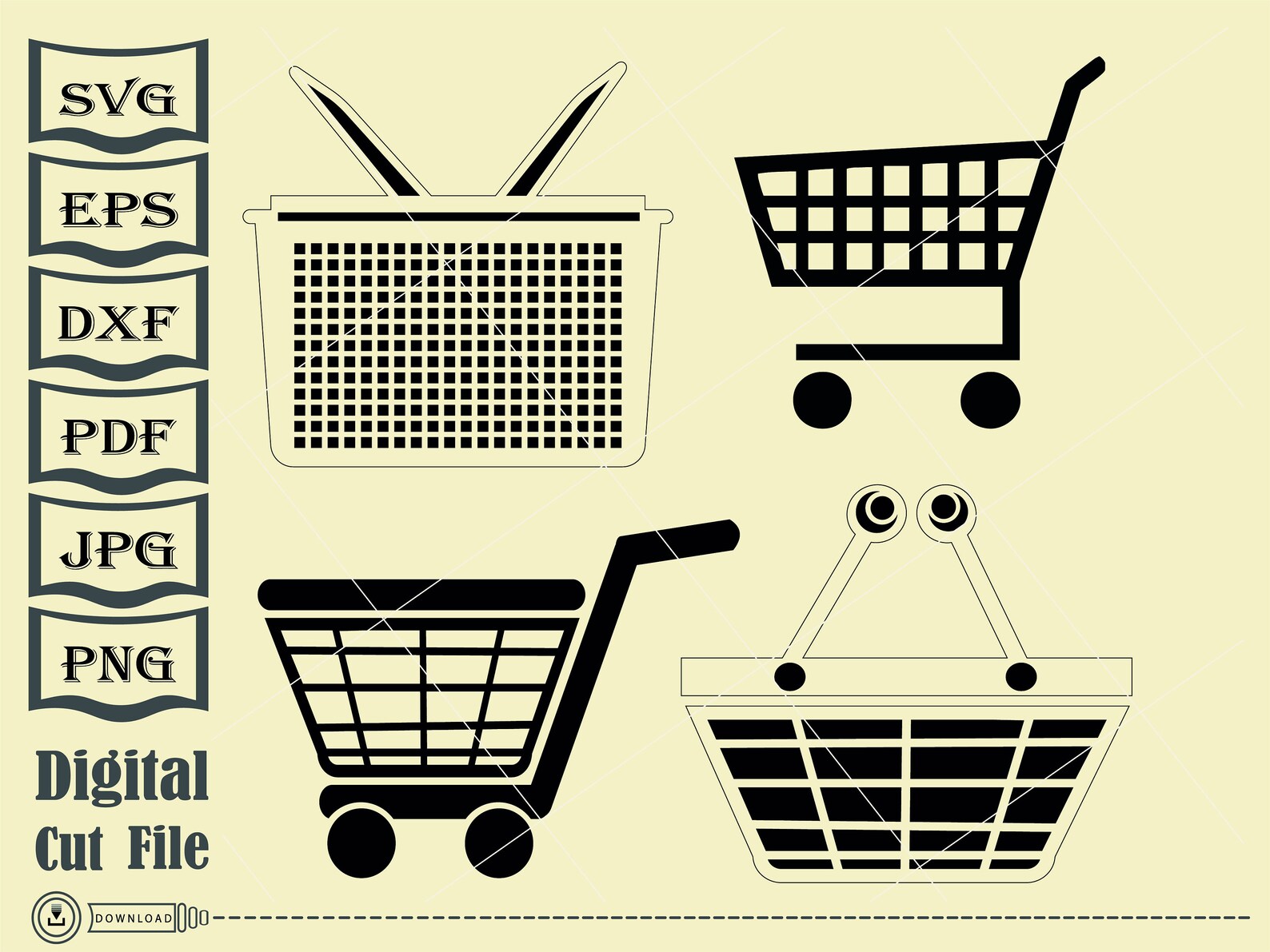 Shopping Cart Svg Shopping Woman Svg Handbag Svg Bag Svg - Etsy Canada