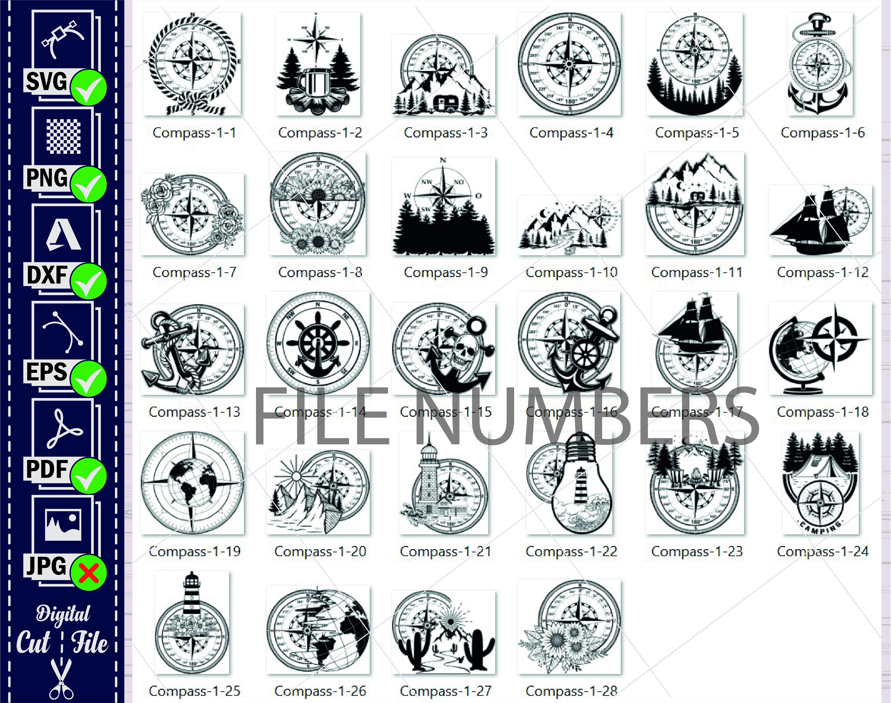 Compass SVG1 Mountain Compass Svg Camping Compass Svg - Etsy Australia