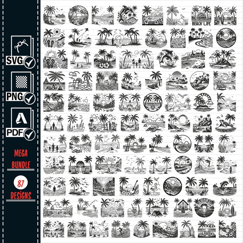 Pink Palm Puff Svg - Etsy