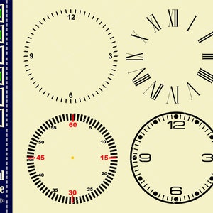 Clock Face SVG Clock Numbers SVG Clock SVG School Clock | Etsy
