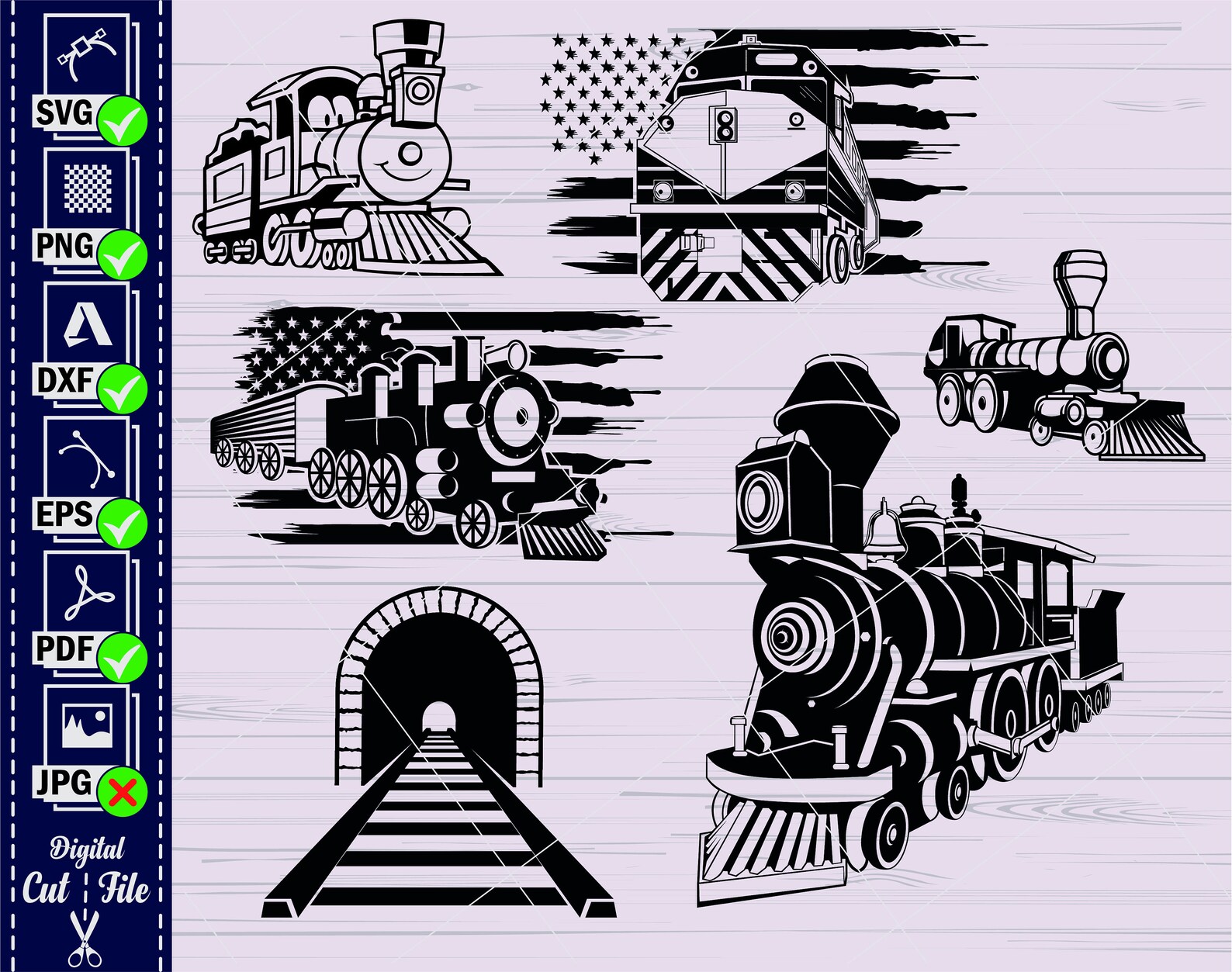 Train SVG Locomotive Svg US Train Svg Steam Engine SVG - Etsy