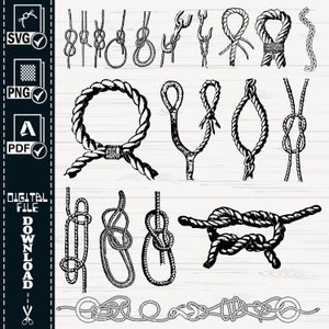 Rope SVG Bundle, Nautical Knot Svg, Rope Vector, Rope Png, Rope Pdf ...