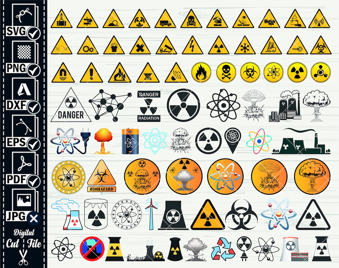 Nuclear Logo, Nuclear Clipart Svg, Warning / Danger Signs Svg, Nuclear ...