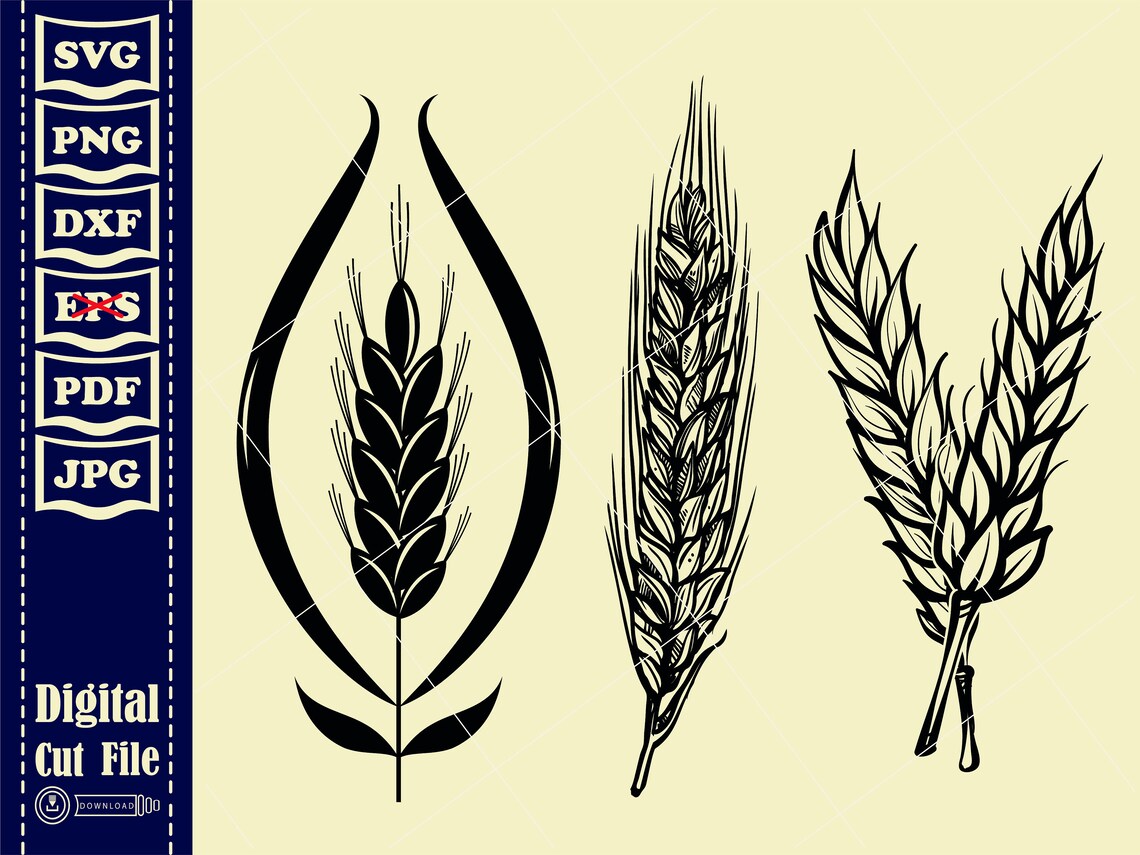 Wheat SVG Bundle Wheat Svg Grain Svg Wheat Clipart Wheat | Etsy Canada
