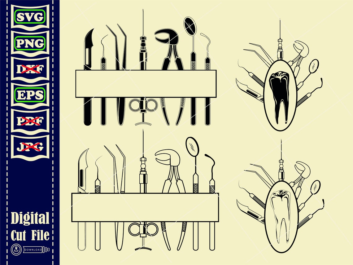 Dentist Svg Files Dental Svg Tooth Svg Dentist Clipart - Etsy