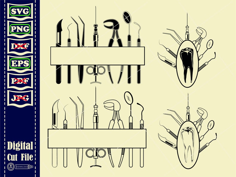 Dentist Svg Files Dental Svg Tooth Svg Dentist Clipart - Etsy