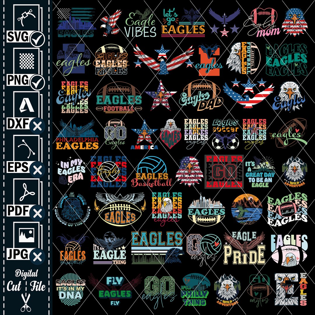 Eagle SVG Mega Bundle, Eagle Head Svg, Eagle Png, Eagle Vector, Clipart ...