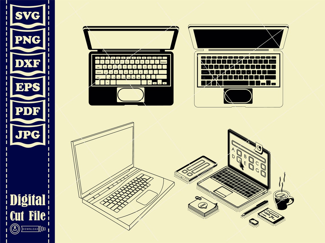 Computer SVG Bundle Computer Keyboard Svg Laptop Svg | Etsy