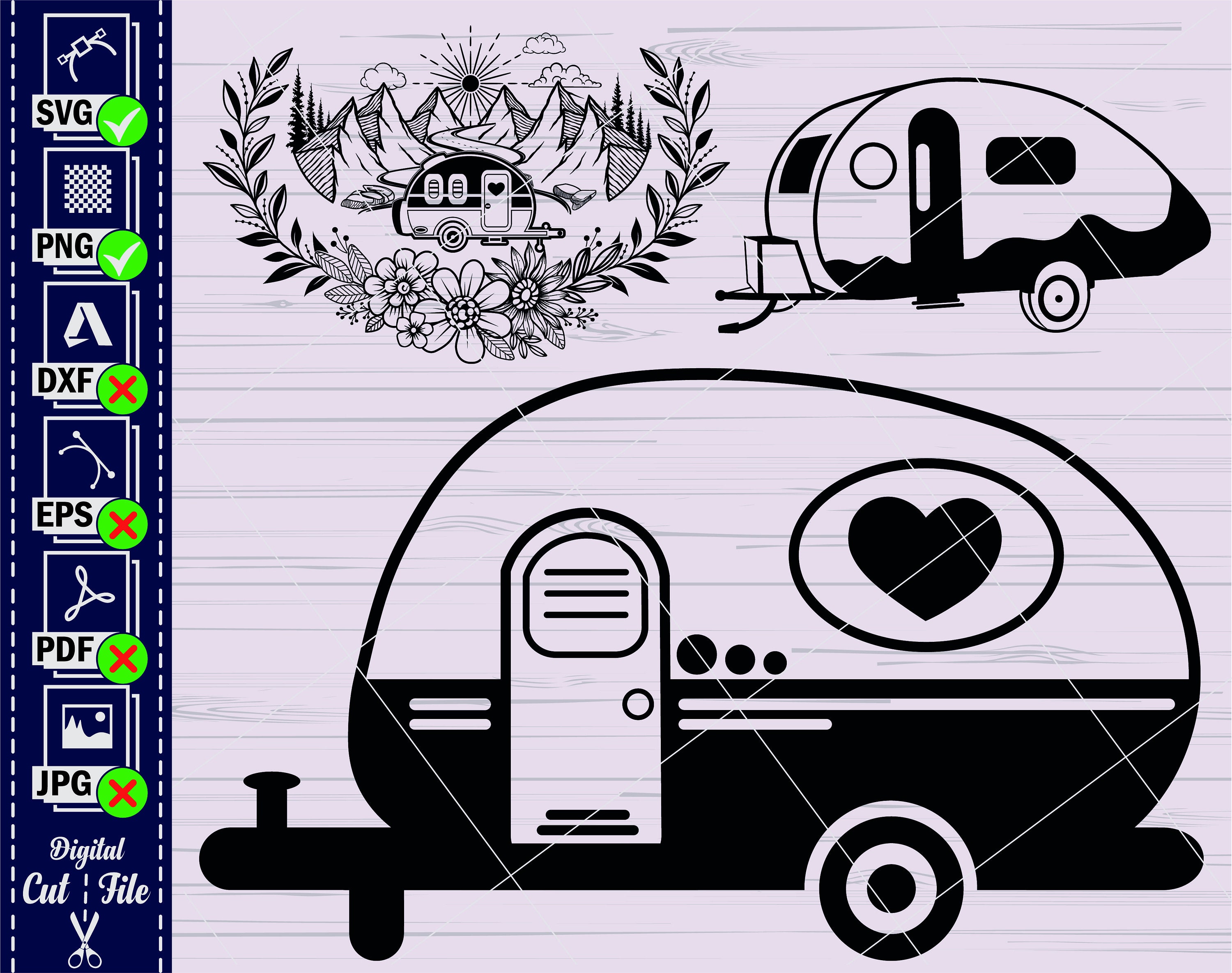 CAMPER Car Svg Bundle1 Camping Svg Camp Life Svg Caravan - Etsy Australia