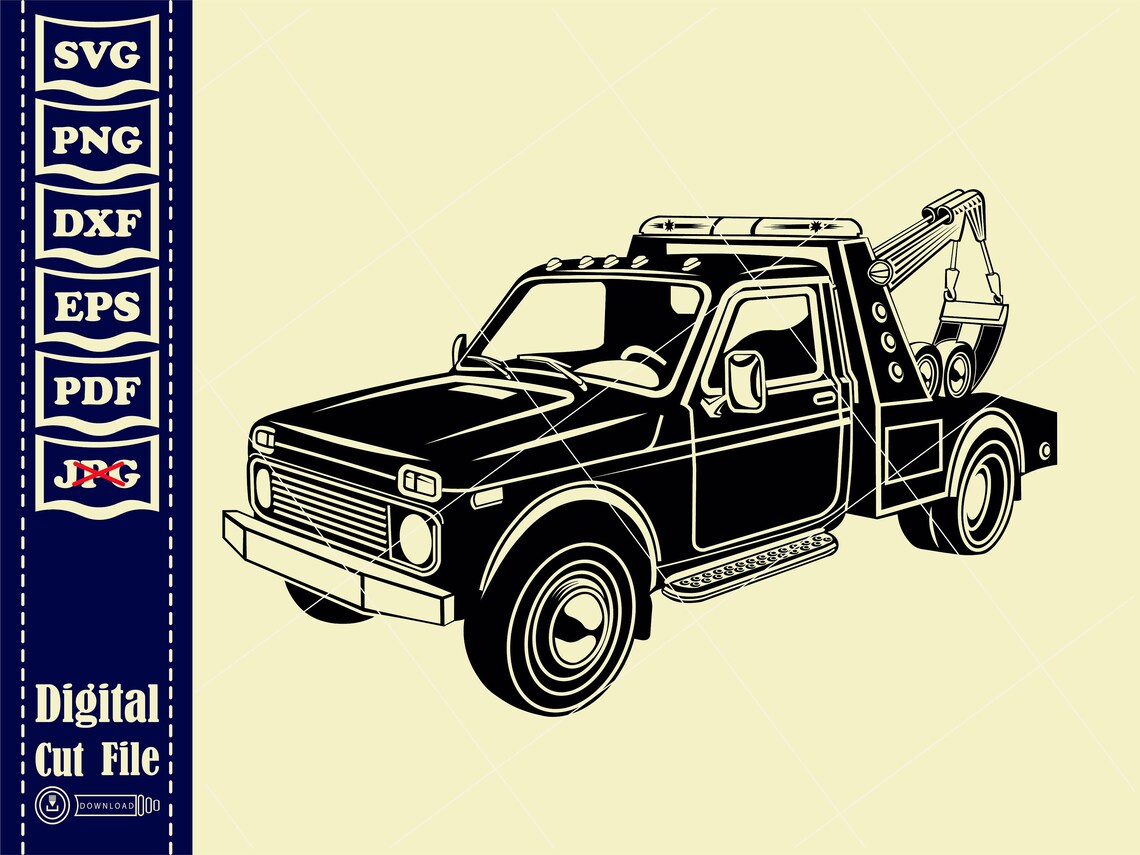 US Towing Truck Svg. Tow Life Svg. Wrecker Svg. Tow Truck Png. - Etsy ...